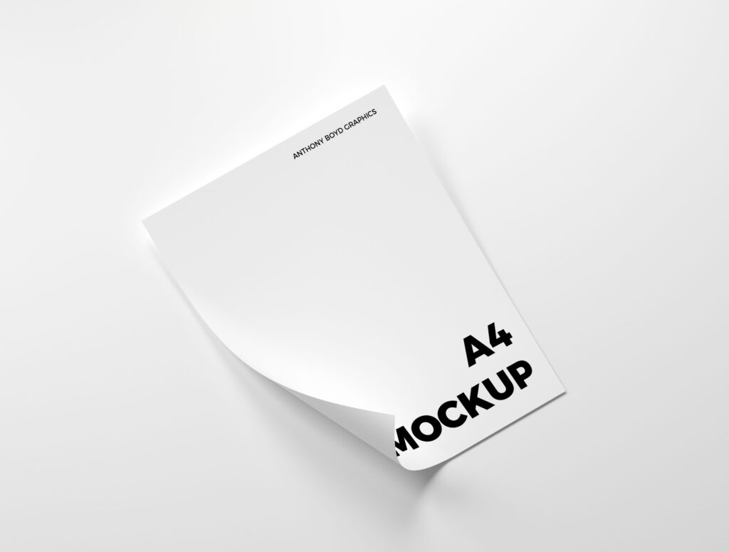 Free A4 Paper Mockup Psd Download Free Resource