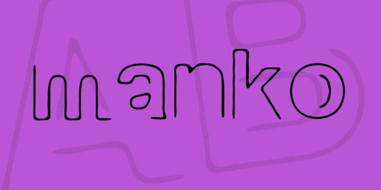 Manko Font Download Free Resource