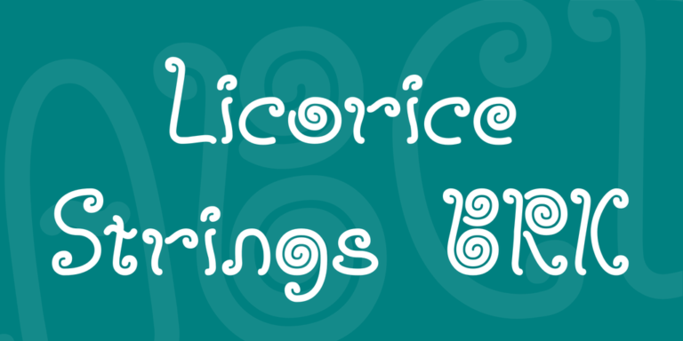 Licorice Strings Brk Font Download Free Resource