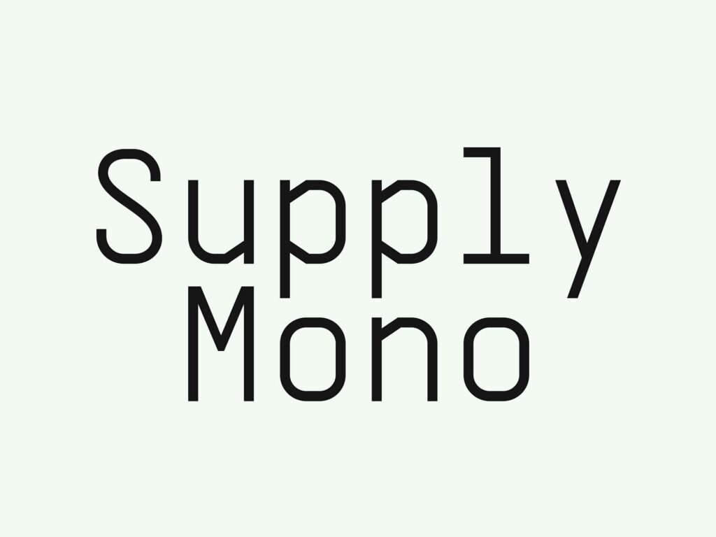 Supply Mono Font Download Free Resource